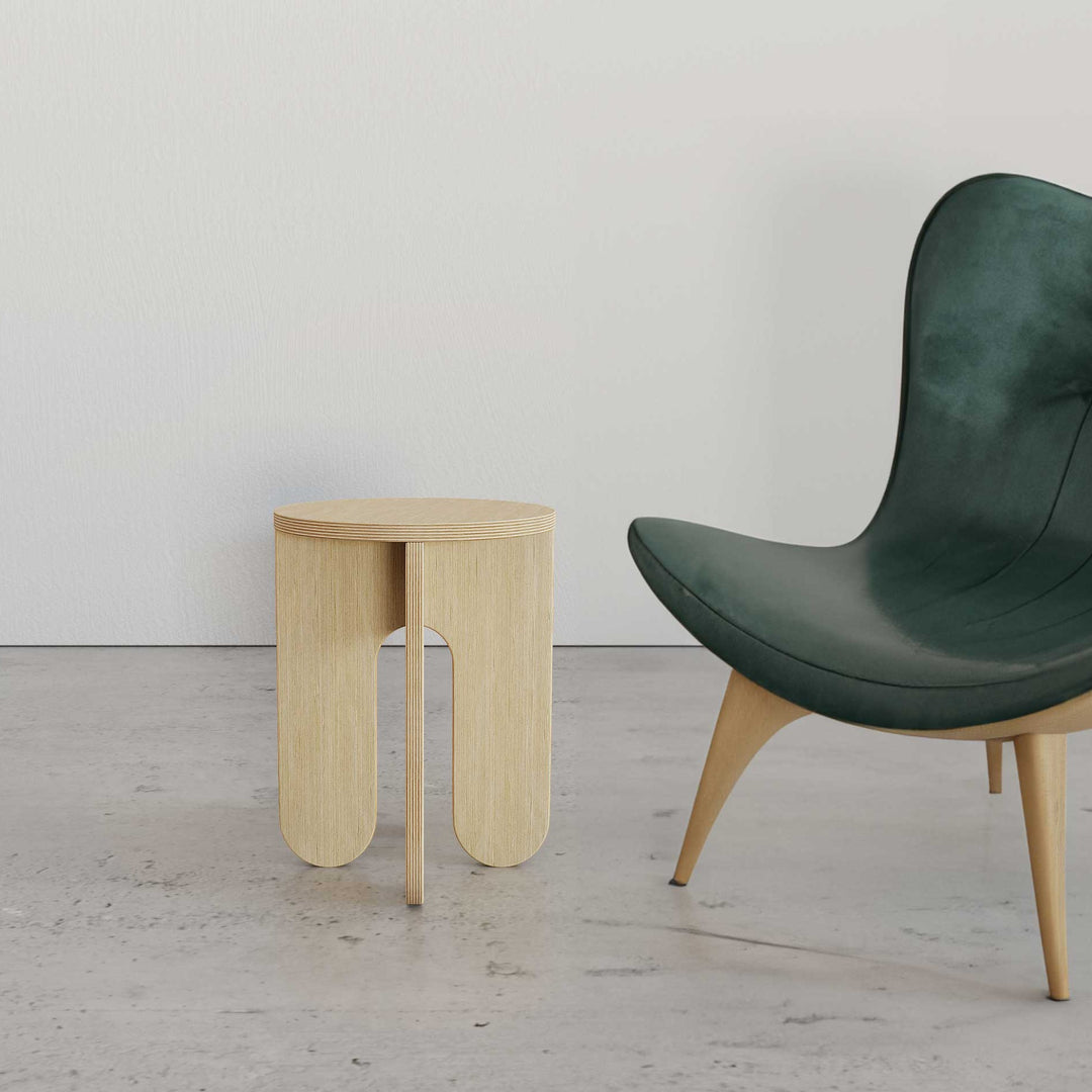 Round Side Table — Assembles in 30 Seconds